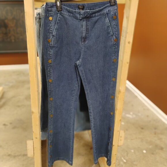 G.I.L.I. | Jeans | Gili Denim Sidesnap Jeans Size 6 | Poshmark
